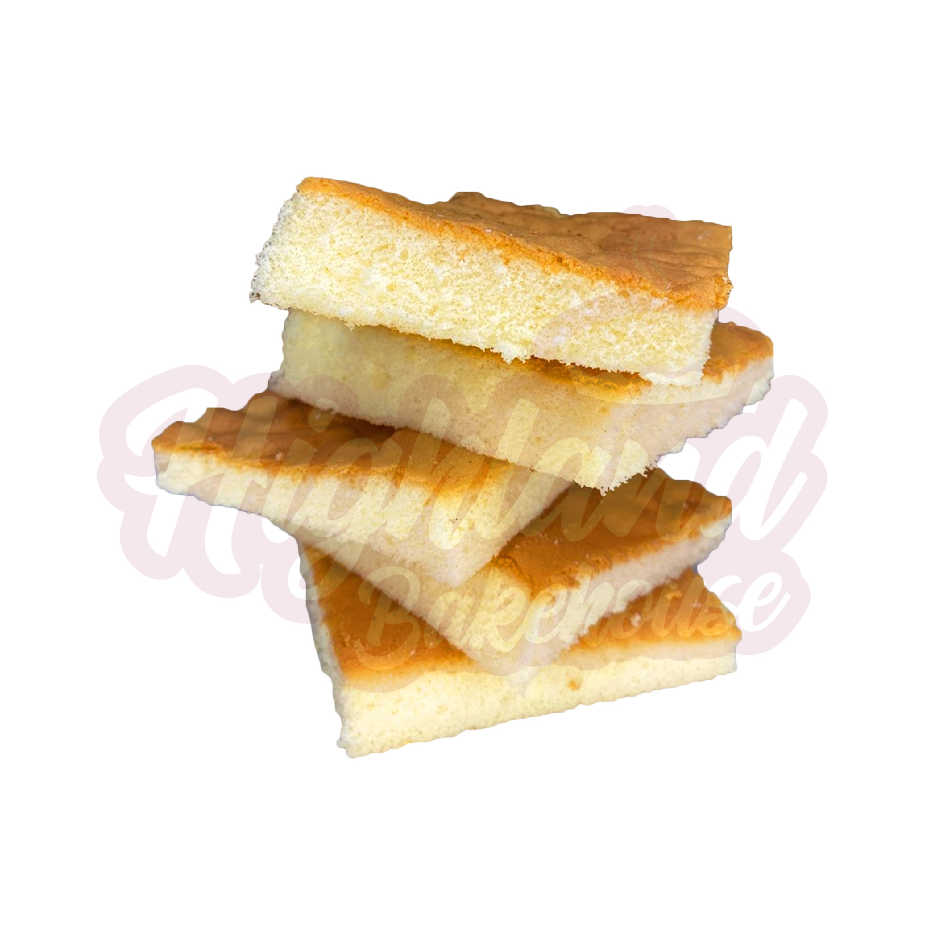 Thin Plain Sponge Slab Cake - Vanilla or Chocolate | Highland Bakehouse ...